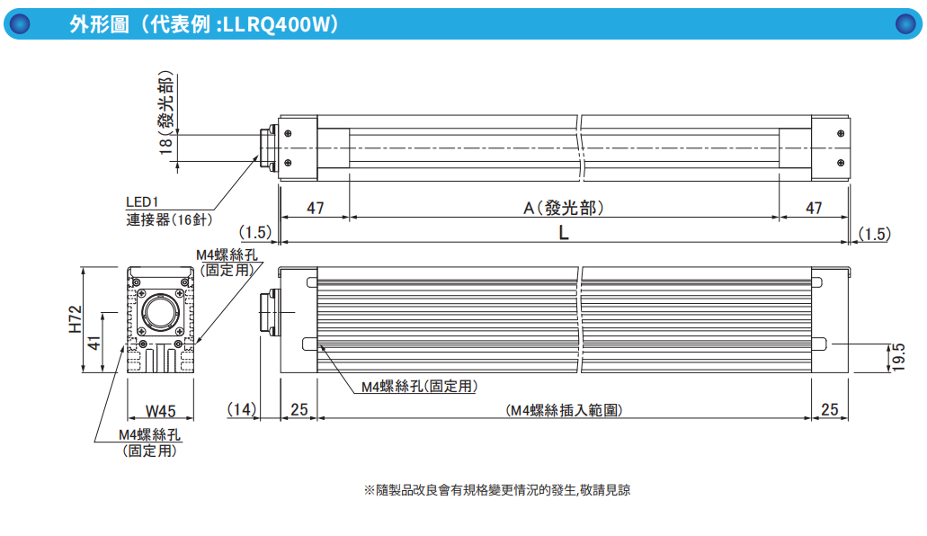 AITEC艾泰克LLRQ500NW内置电阻LED无风扇线性照明 - 株式会社AitecSystem艾泰克视觉检测LED光源UVLED照射器代理店官网